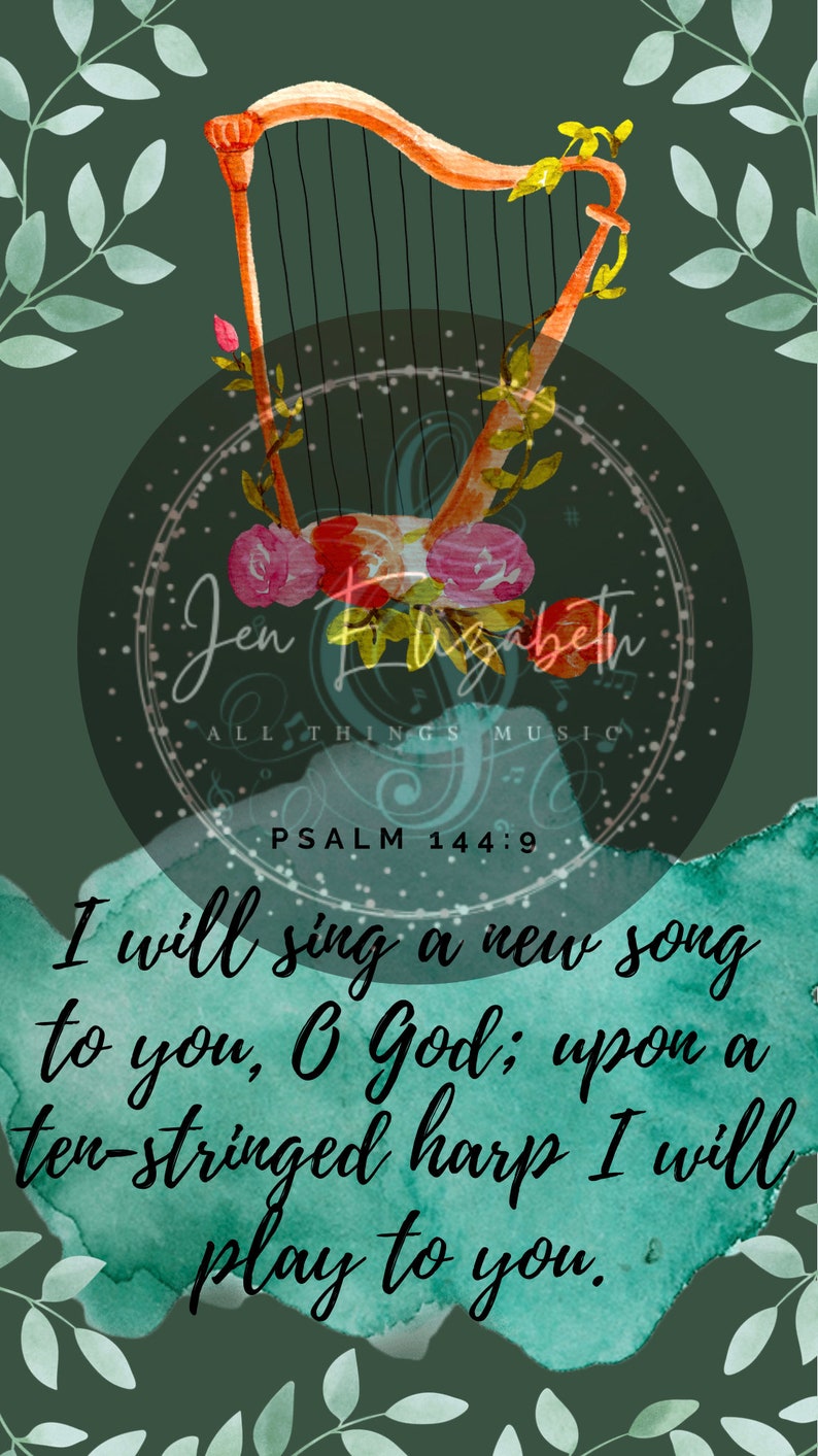 Music Scripture Posters, Printable Scripture, Church Decor, Faith Based ...