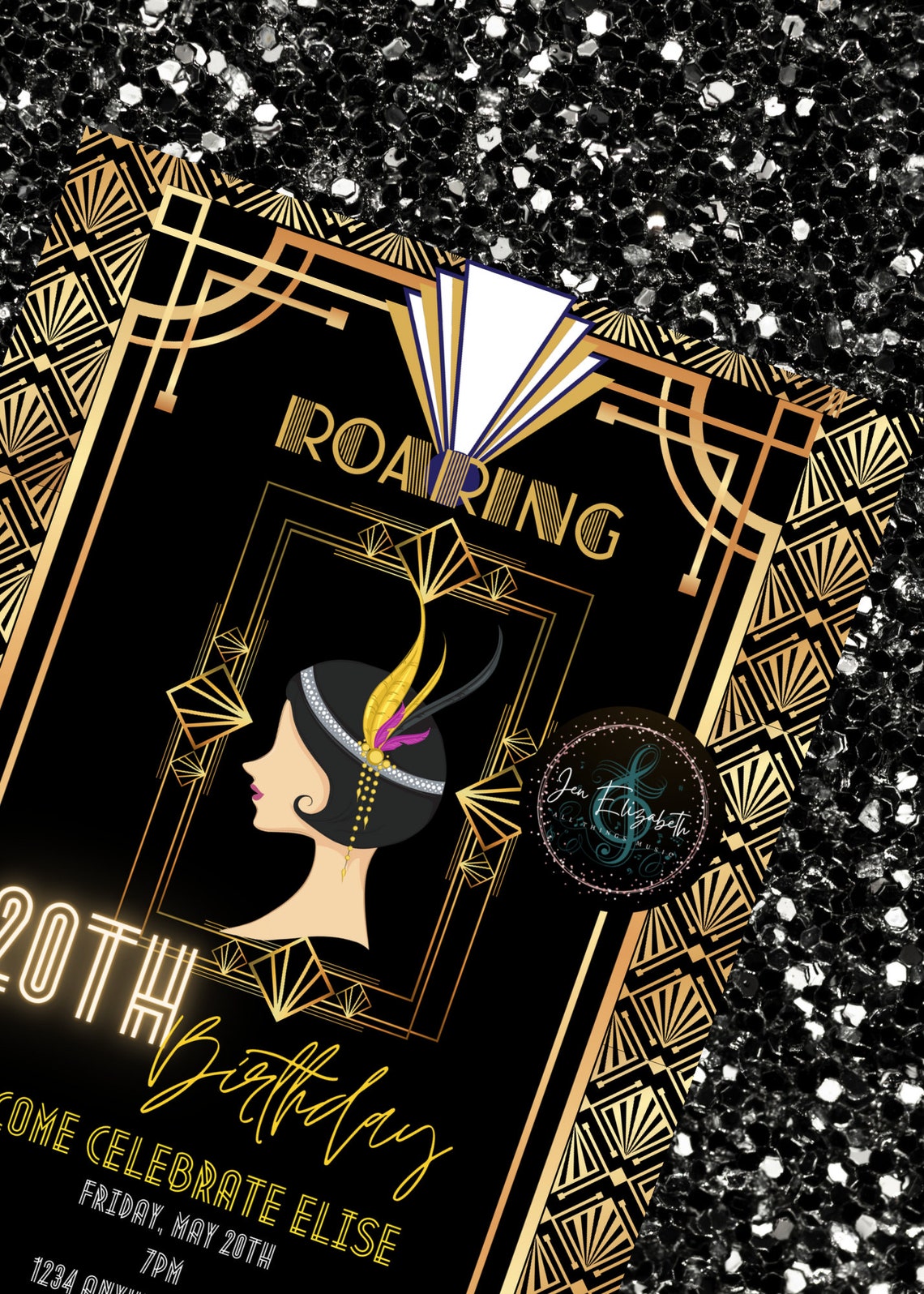 Roaring 20s Birthday/event Invitation Template - Etsy