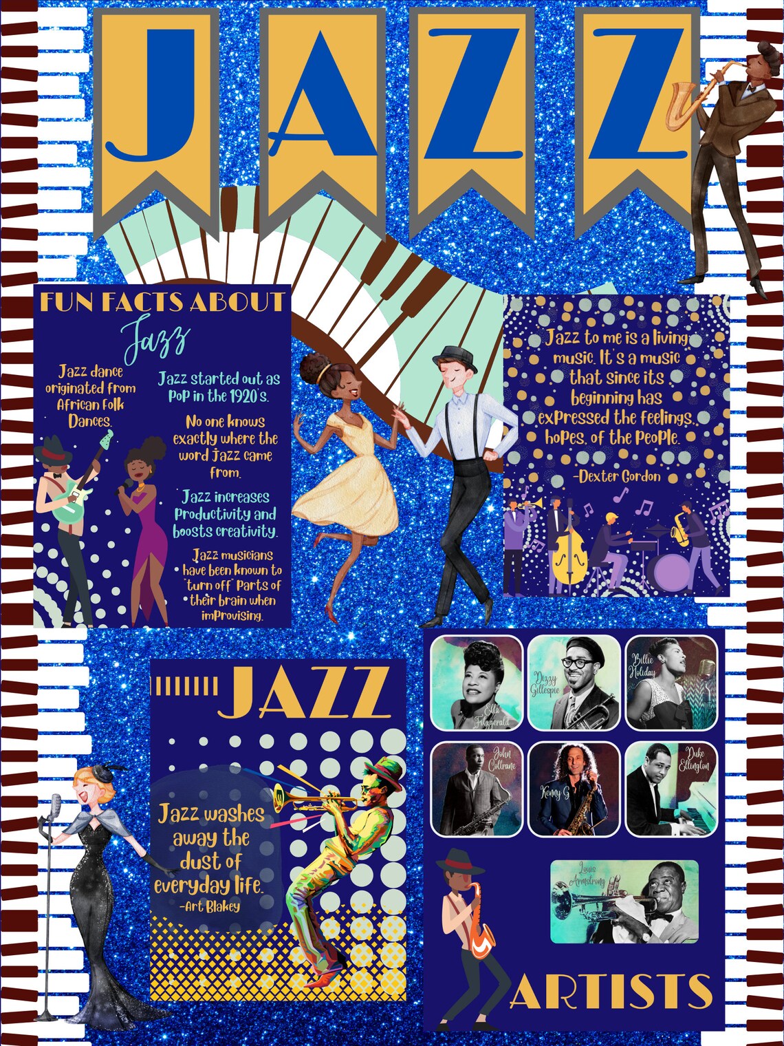 Jazz Bulletin Board/poster Set - Etsy