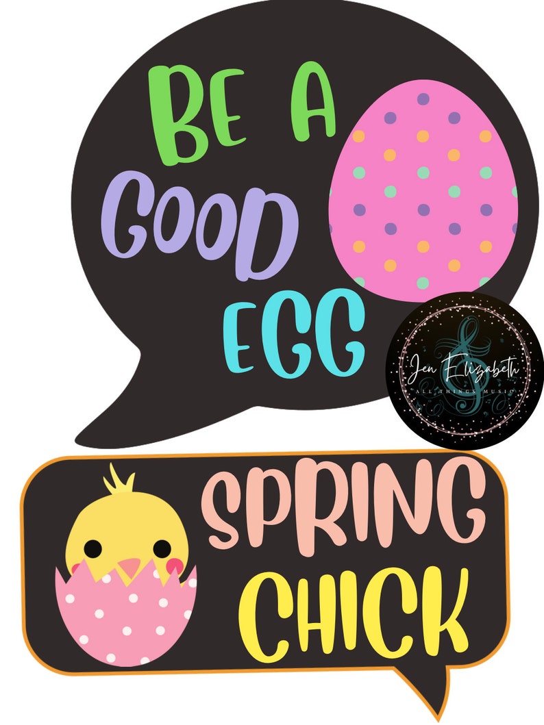 Spring/easter Photo Booth Props - Etsy
