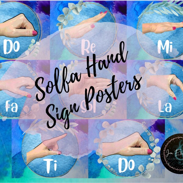 Solfege Hand Signs - Etsy