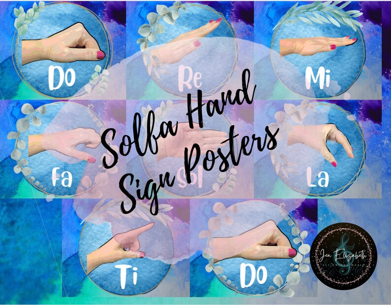 Solfa Hand Signs Posters - Etsy