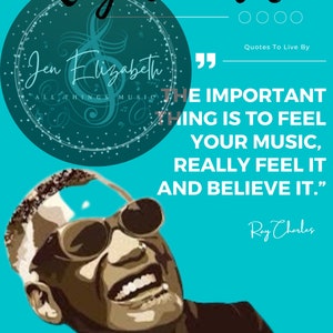 Black Musician Quotes Poster- Set of 6, Black History Month, Black ...