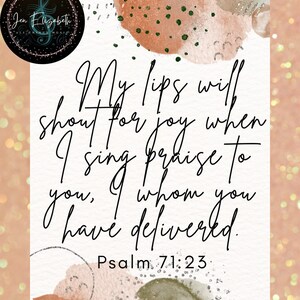 Music Scripture Posters, Printable Scripture, Church Decor, Faith Based ...