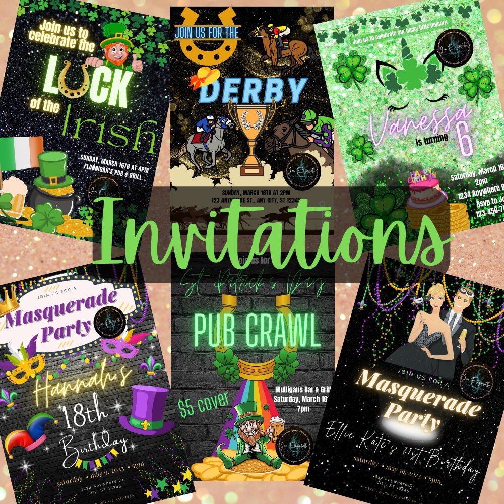 Custom-made Invitation/template - Etsy