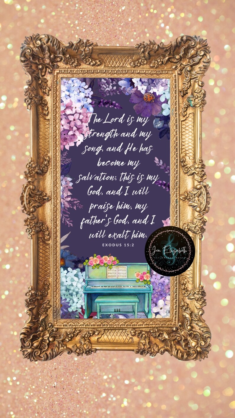 Music Scripture Posters, Printable Scripture, Church Decor, Faith Based ...