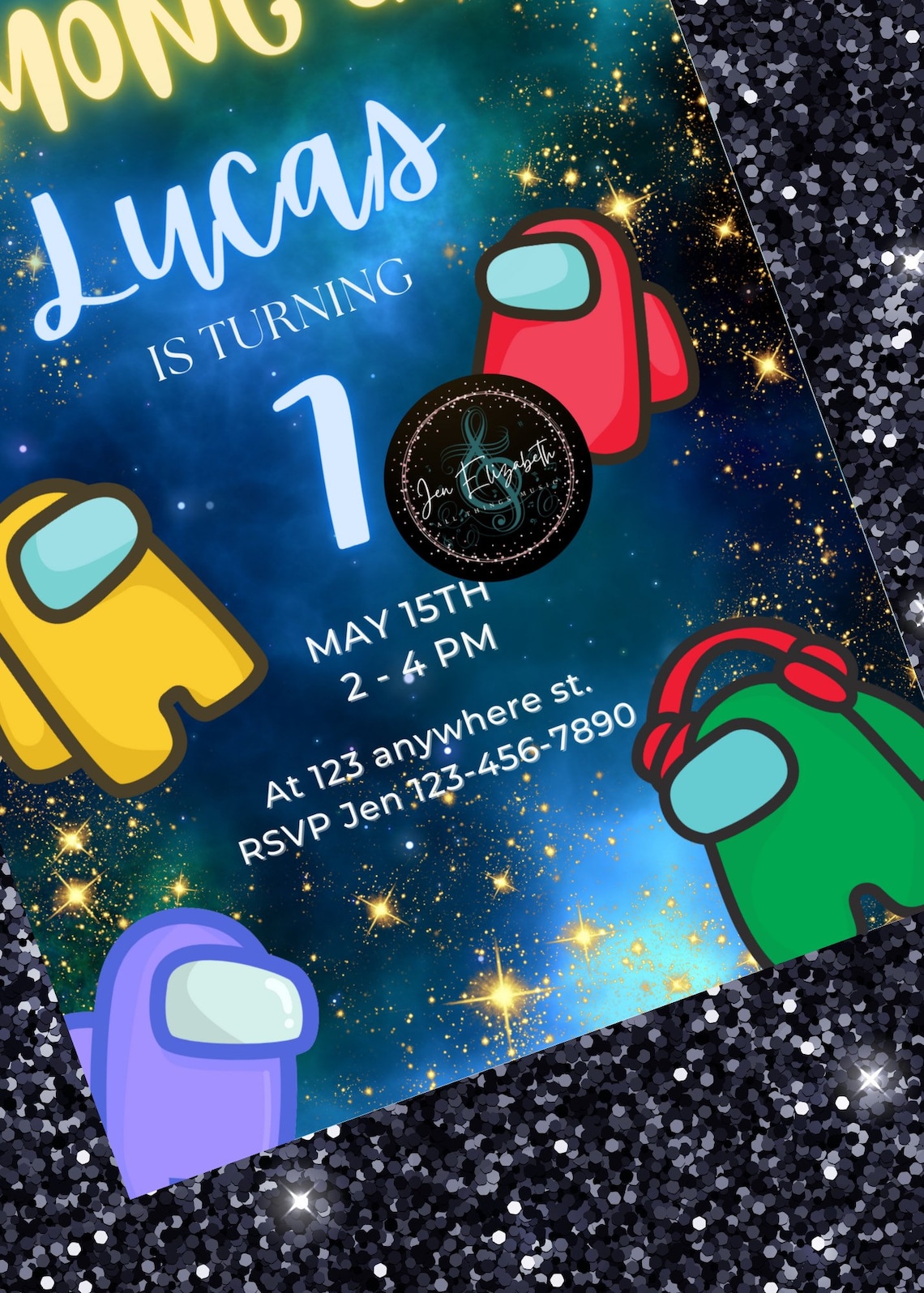 Among Us Birthday Invitation Template - Etsy