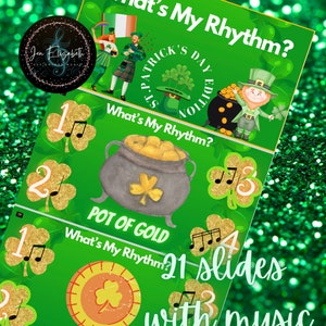 What's My Rhythm? St. Patrick's Day Edition- Google Slides 4 Corners ...