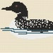 Loon in the Water Cross Stitch Pattern - Etsy