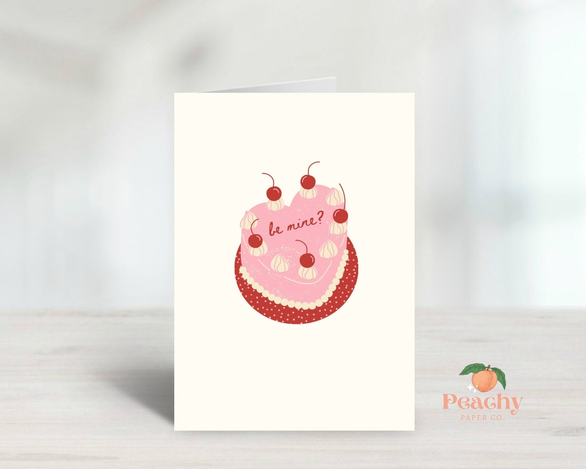 Printable Valentine’s Day Card, Coquette Be Mine Card, Printable ...