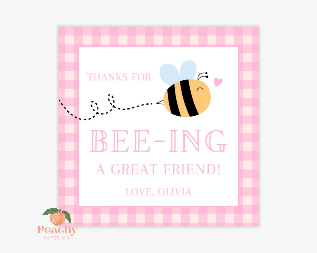 Printable Bee Valentines Day Tag, Classroom Valentines Day Card ...