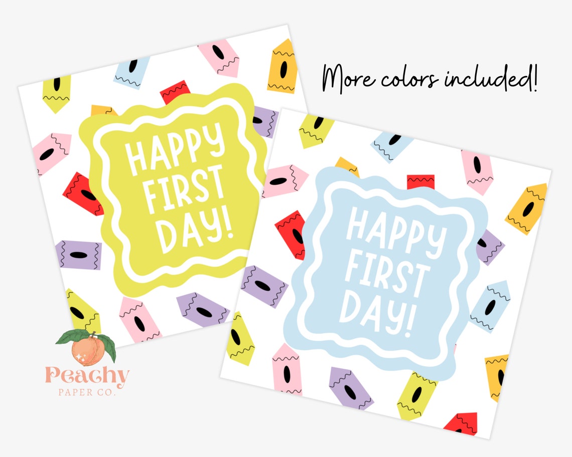 Printable Back to School Tag / First Day of School Tag / Printable ...