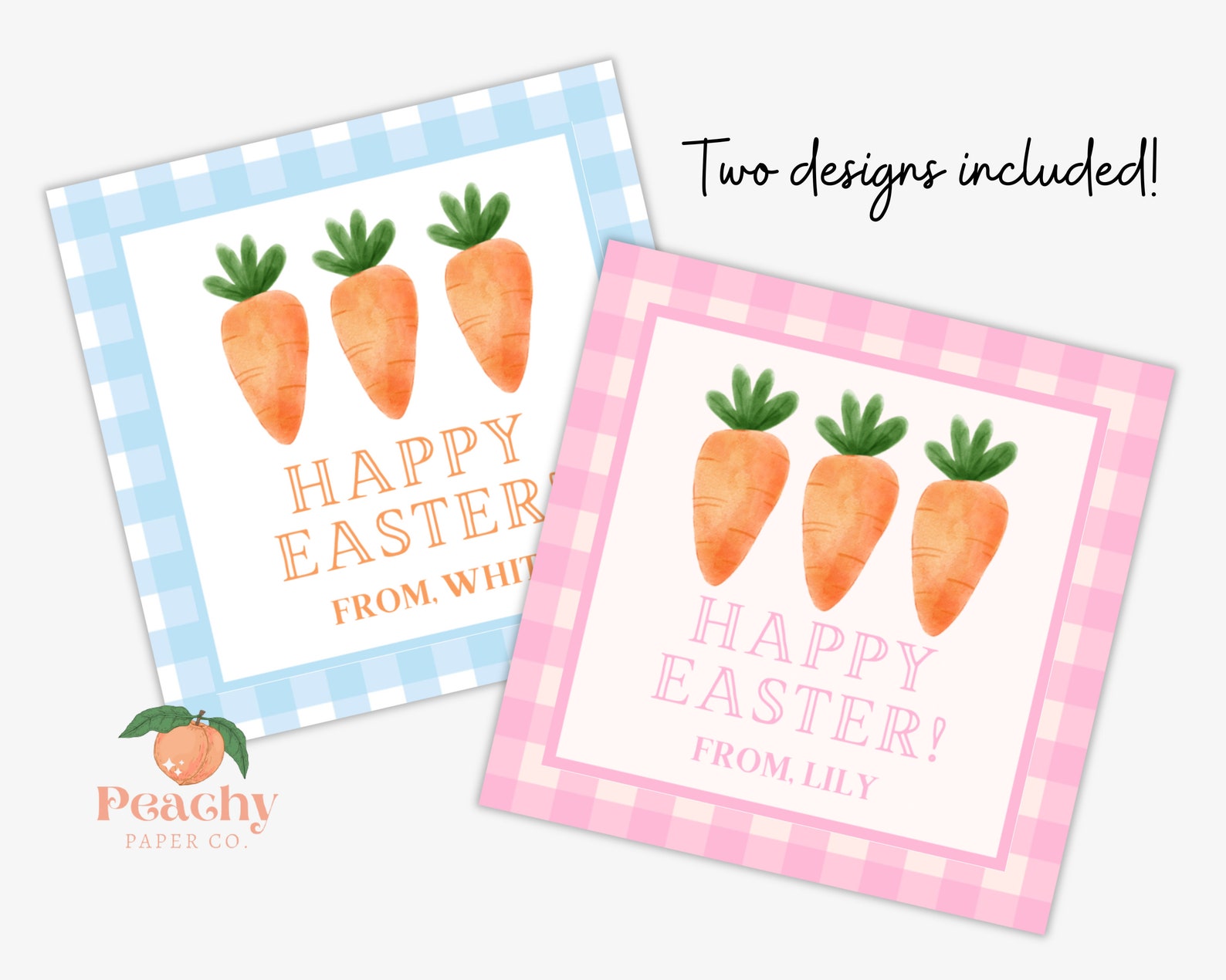 Printable Easter Tag, Easter Gift Tag, Happy Easter Classroom Treat Tag ...