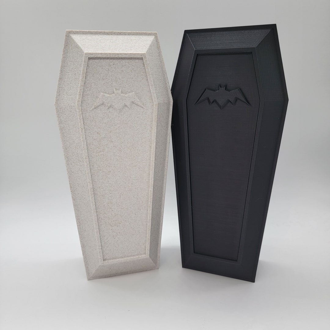 Large Coffin Box With Bat Gothic Home Decor Morbid Storage Box Witchy ...