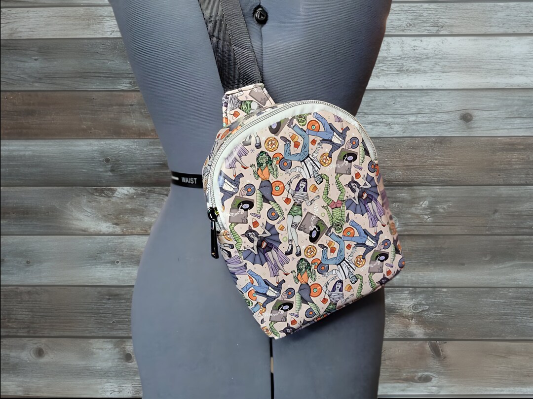 Light Pink Monster Mash Bag Unisex Crossbody Sling Bag Mav Bag Festival ...