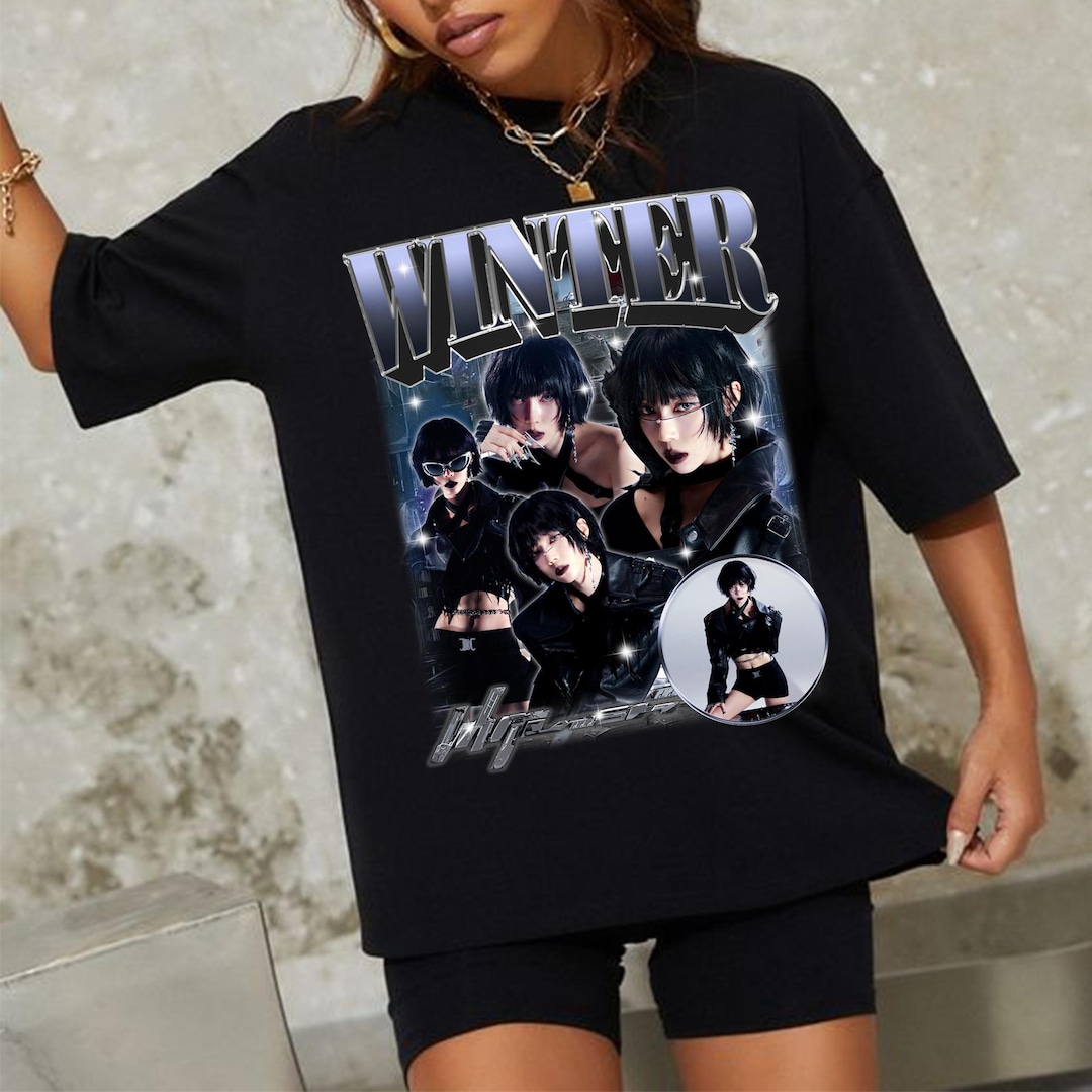 Winter Aespa Whiplash Album Graphic T-shirt, Aespa Armageddon Album ...