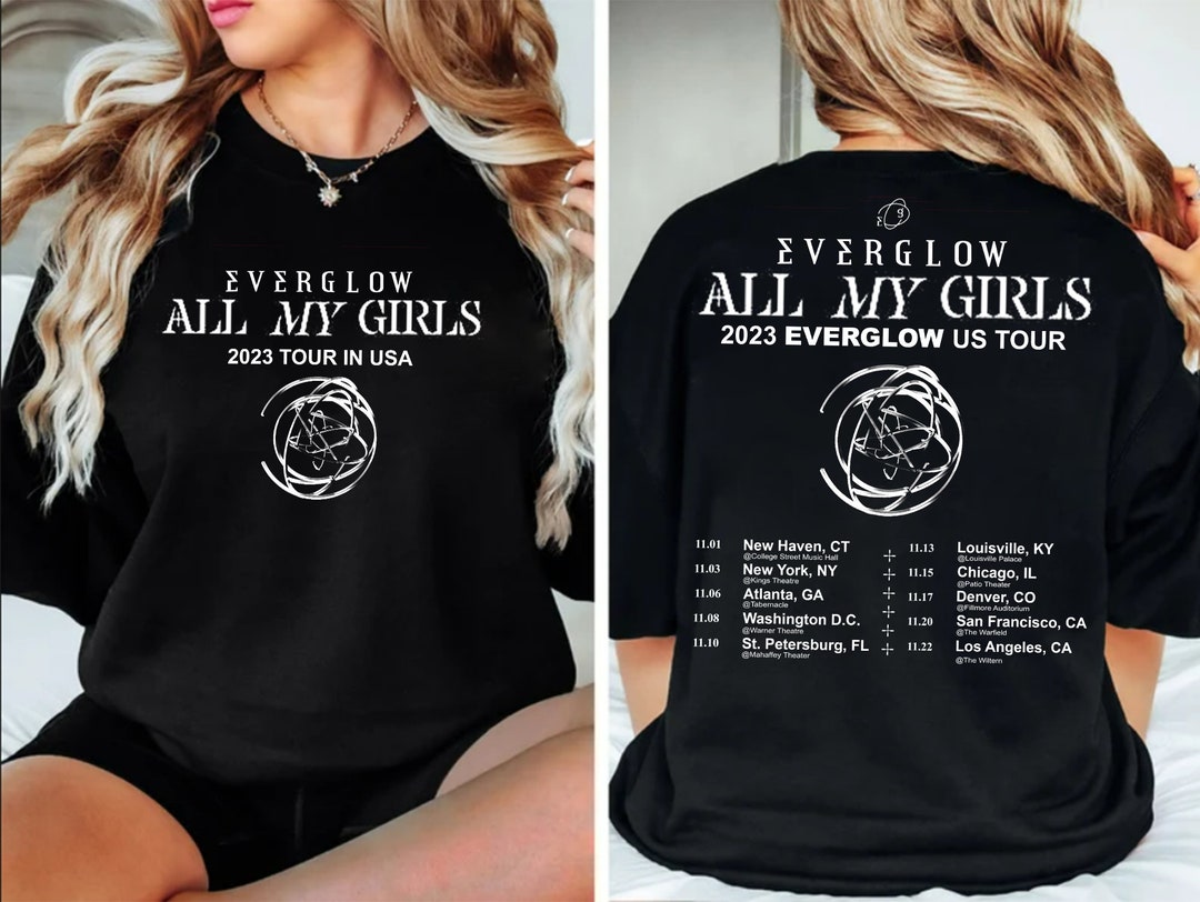 EVERGLOW All My Girls Tour 2023 Sweatshirt, Everglow Kpop Shirt, All My ...