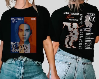 Agust D T-shirt , D Day Album Tracklist Shirt, Agust D World Tour Shirt, Suga on Tour 2023 Shirt ...