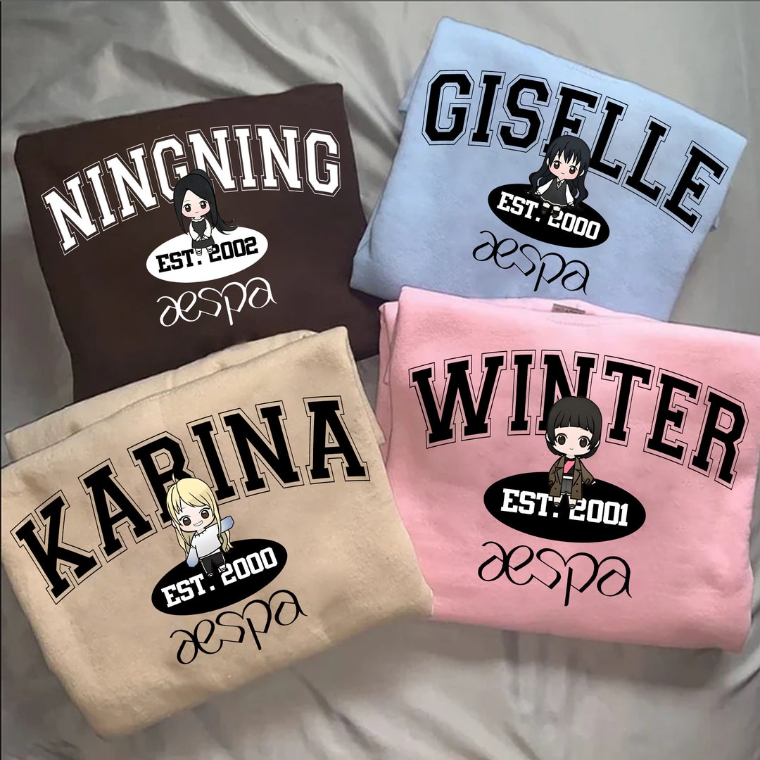 Vintage Aespa Members T-shirt, Aespa Synk Hyper Line Tour Shirt, Aespa ...