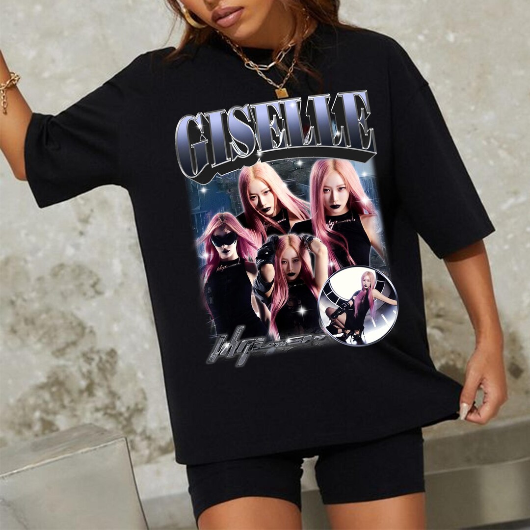 Giselle Aespa Whiplash Album Graphic T-shirt, Aespa Armageddon Album ...