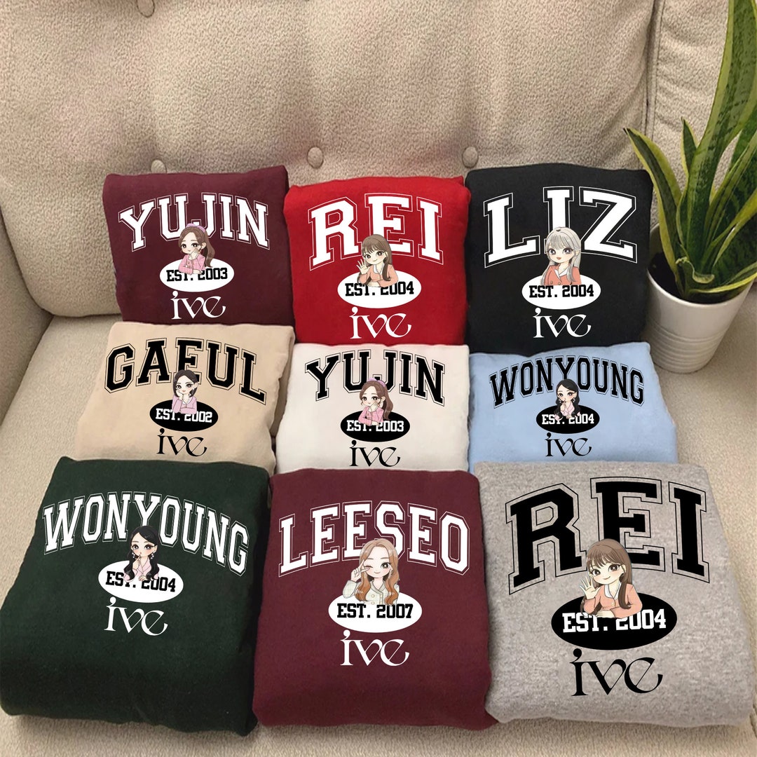 IVE Members Chibi Sweatshirt, IVE the 1st World Tour Show What I Have ...