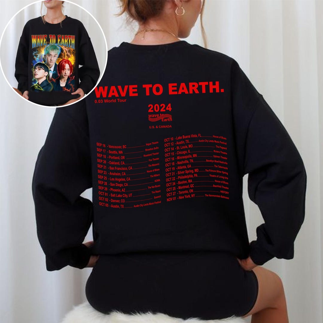 Wave to Earth 0.03 Tour 2024 Sweatshirt, Wave to Earth Kpop Merch, Wave ...