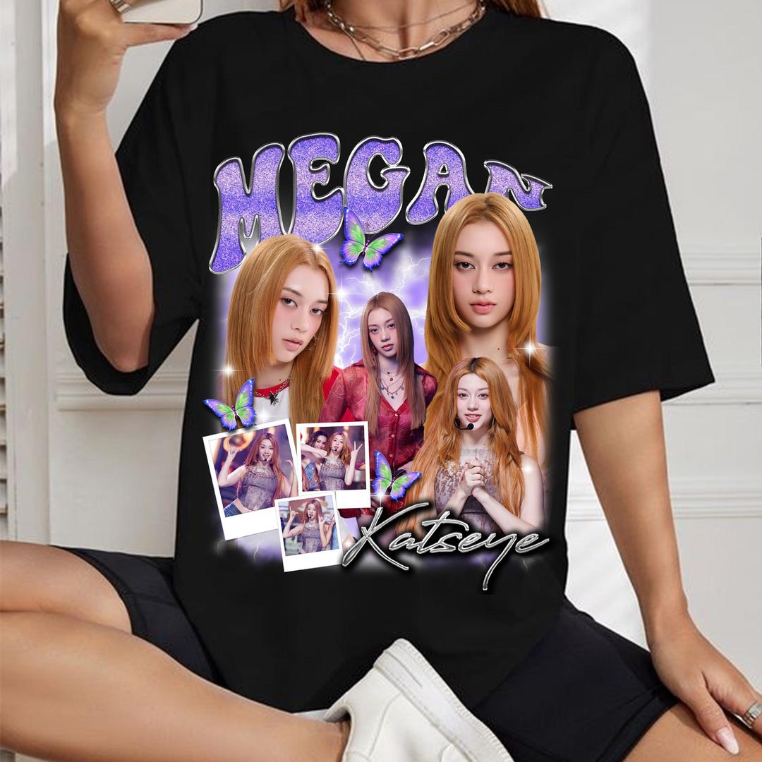 Retro Megan Katseye Graphic T-shirt, Katseye Soft is Strong Album ...
