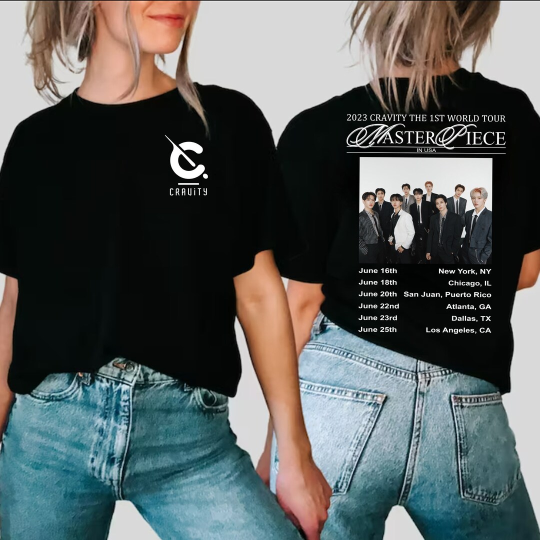 Cravity Masterpiece 1st World Tour 2023 T-shirt, Cravity 5th Album ...