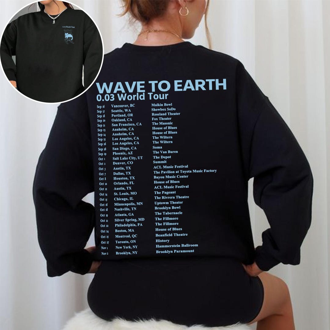Wave to Earth 0.03 Tour 2024 Sweatshirt, Wave to Earth Kpop Merch, Wave ...