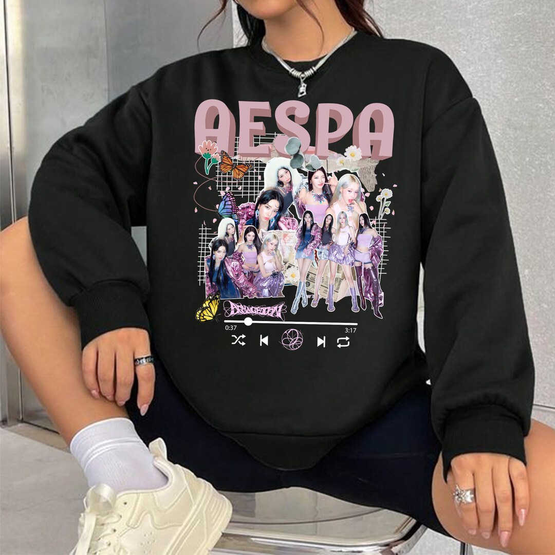 Aespa Armageddon Album Sweatshirt, Aespa Kpop Shirt, Aespa Synk Hyper ...