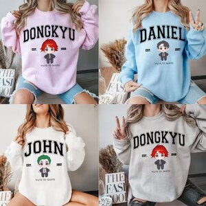 Wave to Earth Members Chibi Sweatshirt, Wave to Earth Tour 2023 Shirt ...