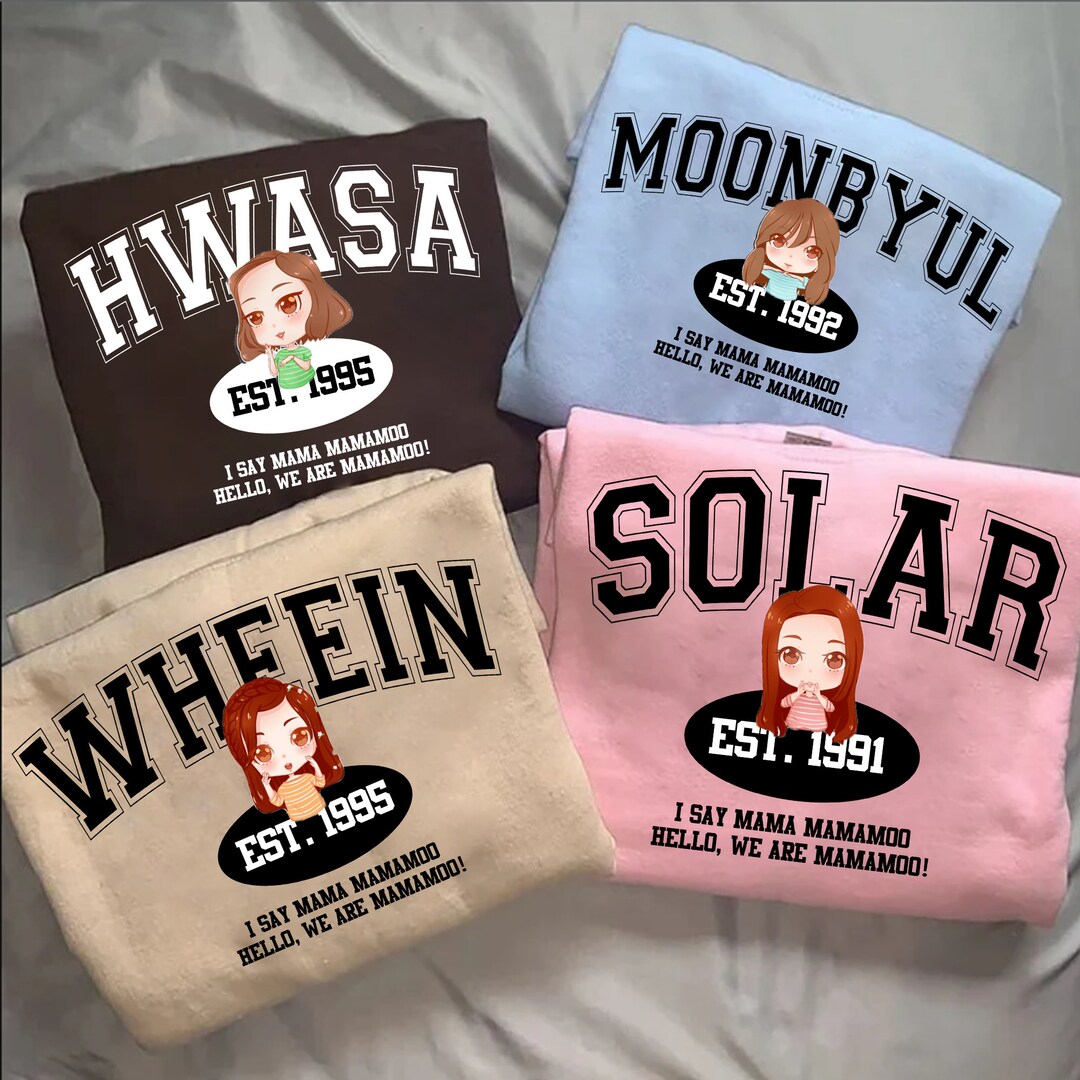 Cute Mamamoo Members Chibi Sweatshirt, Mamamoo 2023 Shirt, Mamamoo My ...