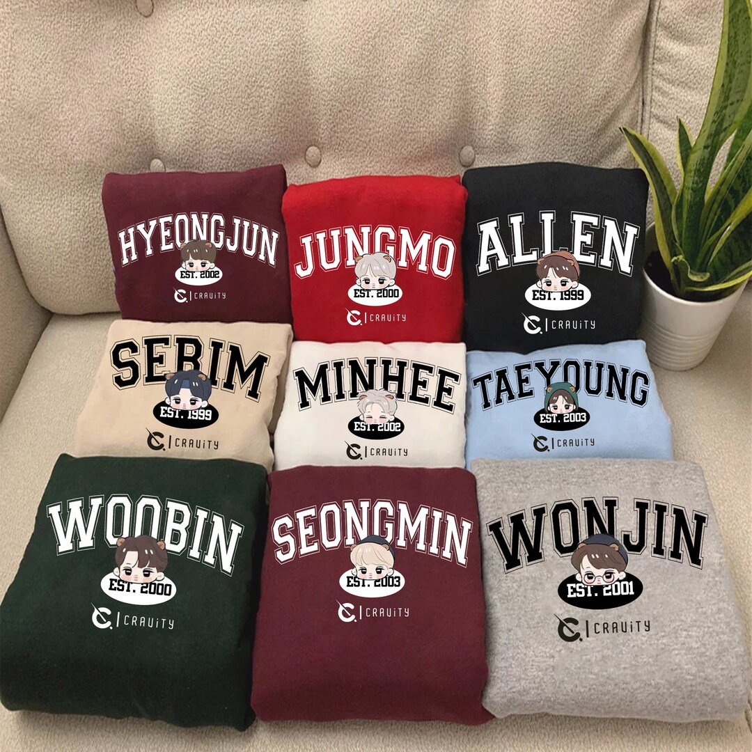 Cute Cravity Members Chibi Sweatshirt, Cravity World Tour Shirt ...