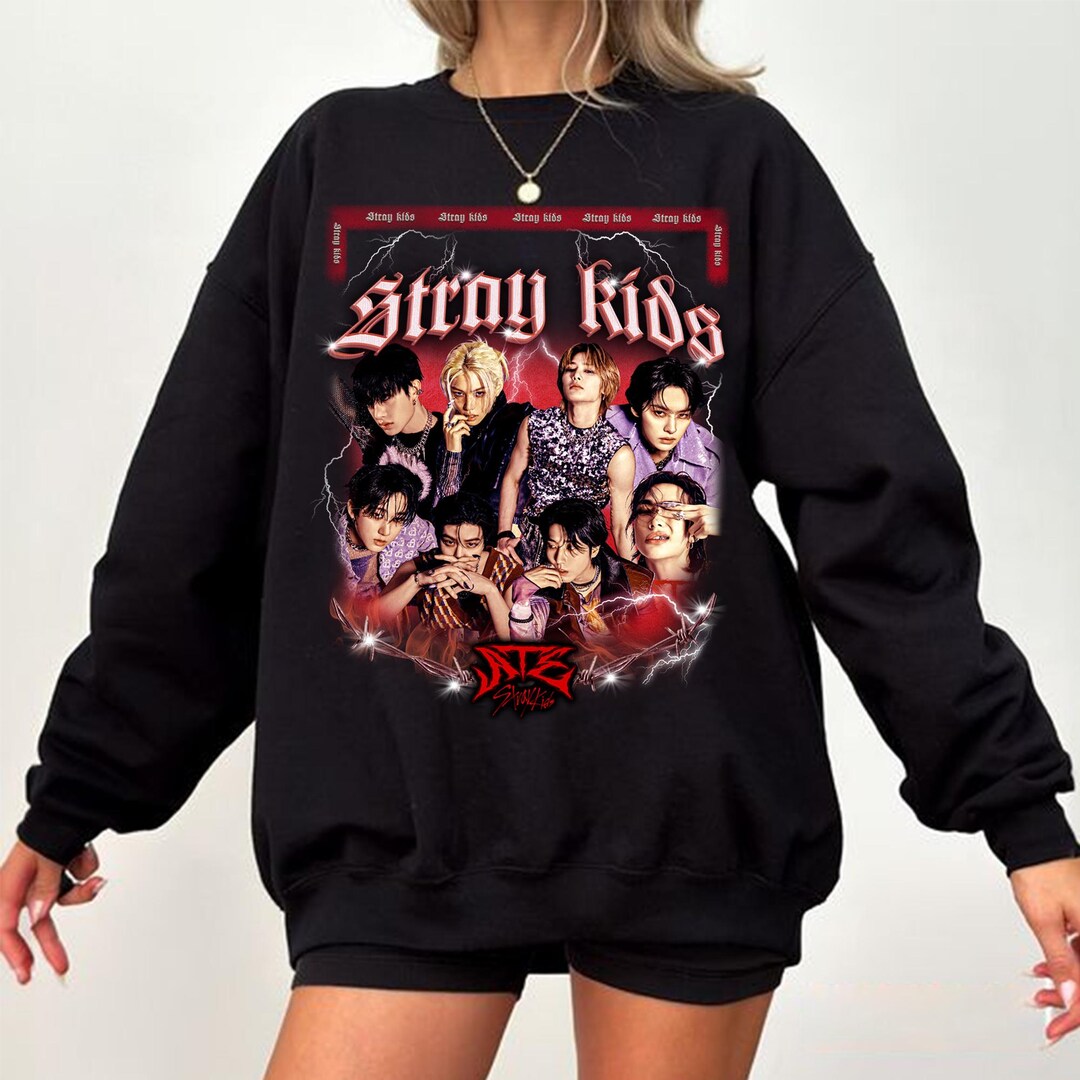 Retro Stray Kids ATE Album Graphic Sweatshirt, Stray Kids Chkchkboom ...