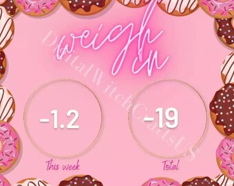 Digital Download Printable Weekly Weigh in Tracker Weight - Etsy