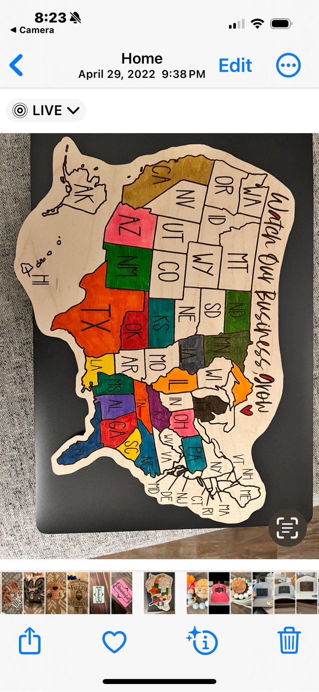 Watch Our Business Grown Sign - Etsy