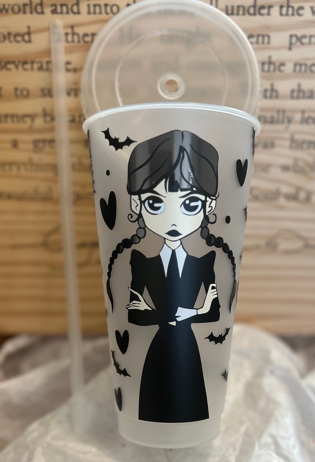 Wednesday Cold Cup| Adams Family Cold Cup| Cold Cup| Cute Cold Cup ...