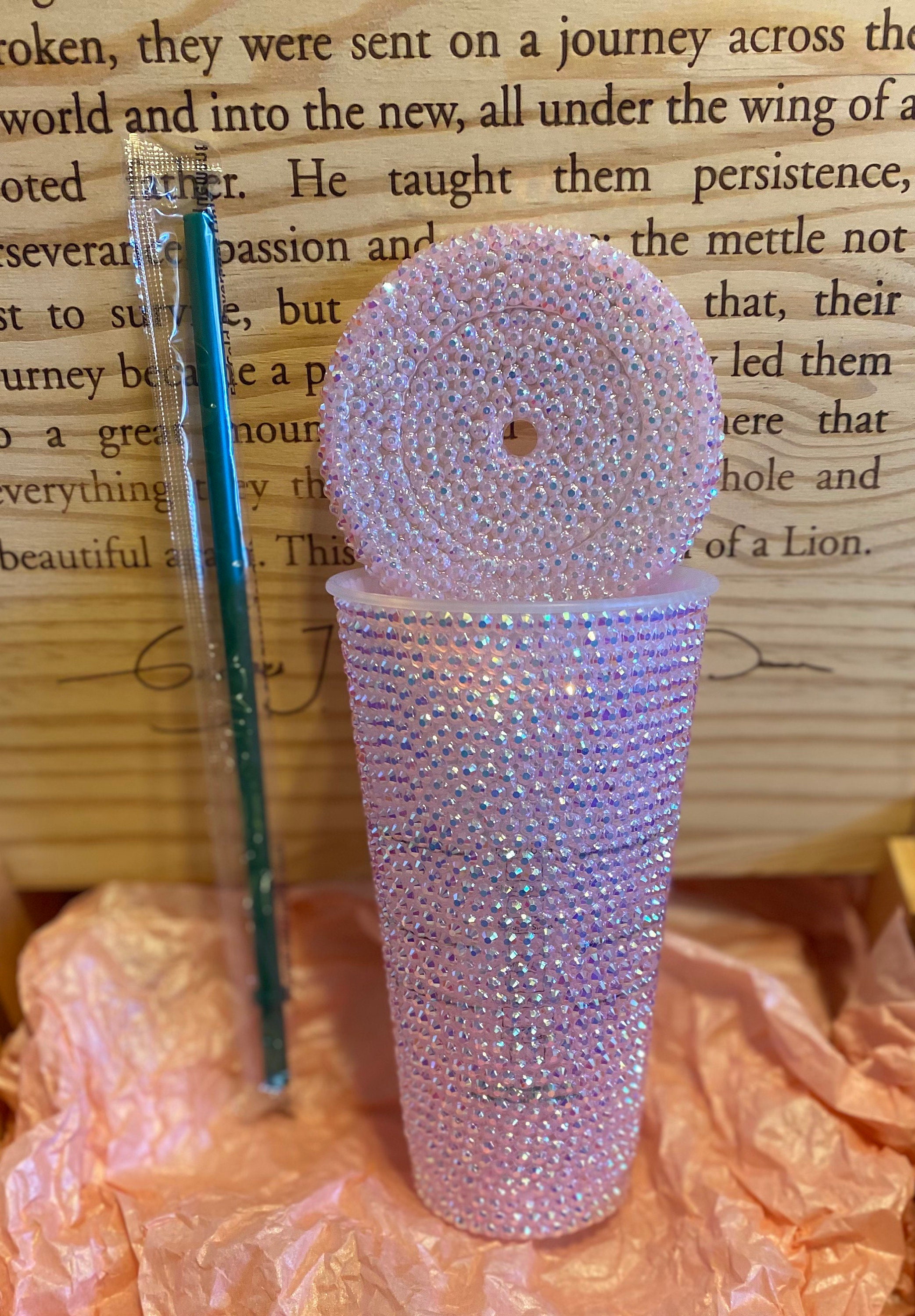 Pink Rhinestone Starbucks Cold Cup| Starbucks Reusable 24oz Cold Cup ...