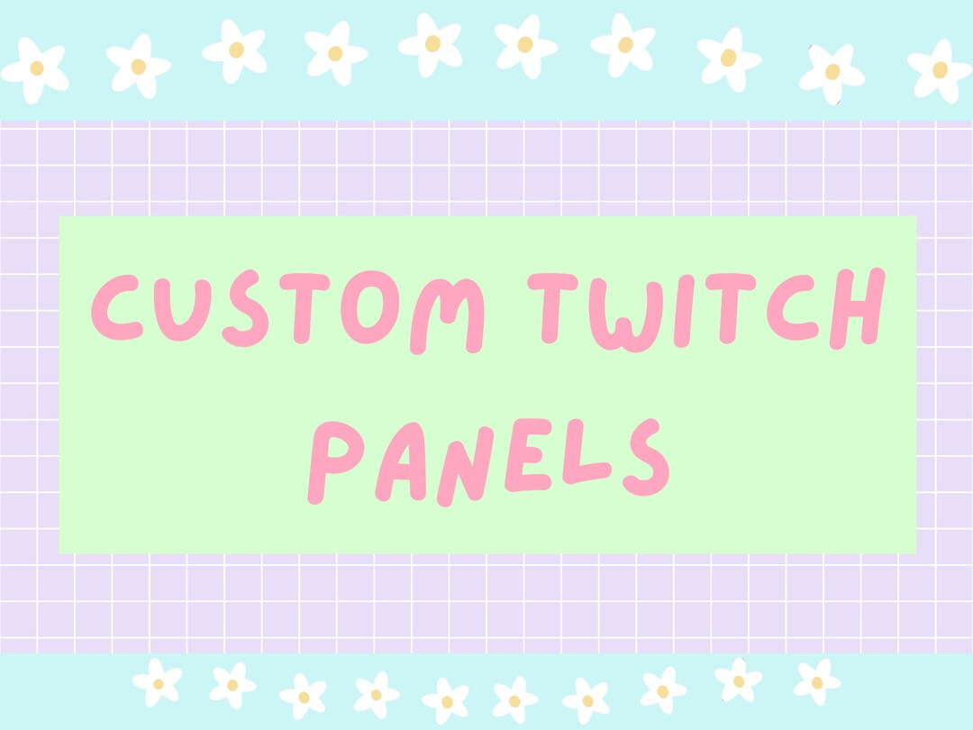 Custom Twitch Panels, Twitch Stream About Me Panels, Kawaii Panels ...
