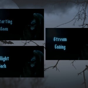 Halloween Animated Twitch Screens, Skeleton Overlay, Twitch Overlay ...