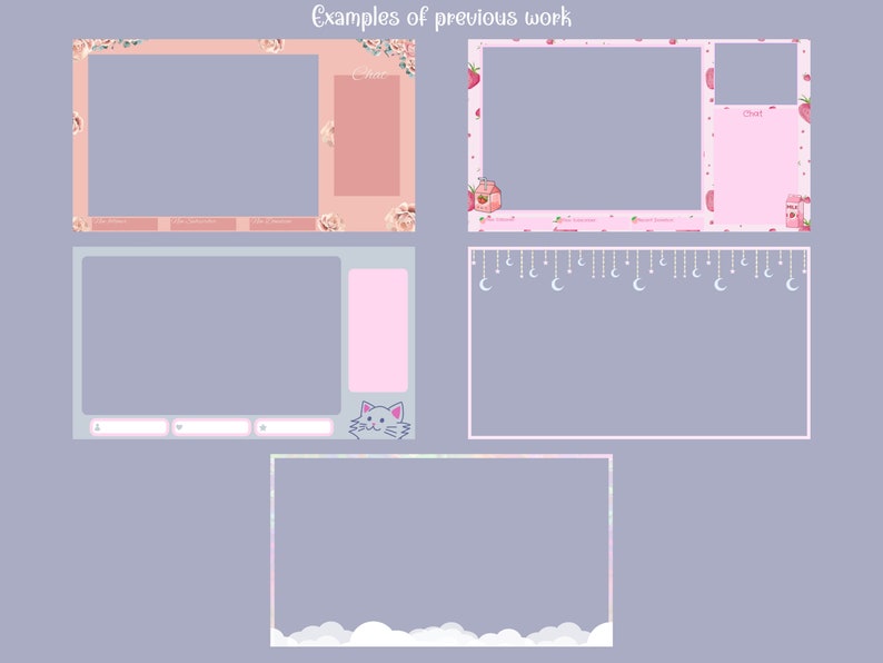 Custom Twitch Overlay Package — 4 Unique 1920×1080 Layouts (made-to ...
