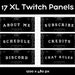Twitch Panels, About Me Panel, Twitch Stream Panels, Blue About Me ...