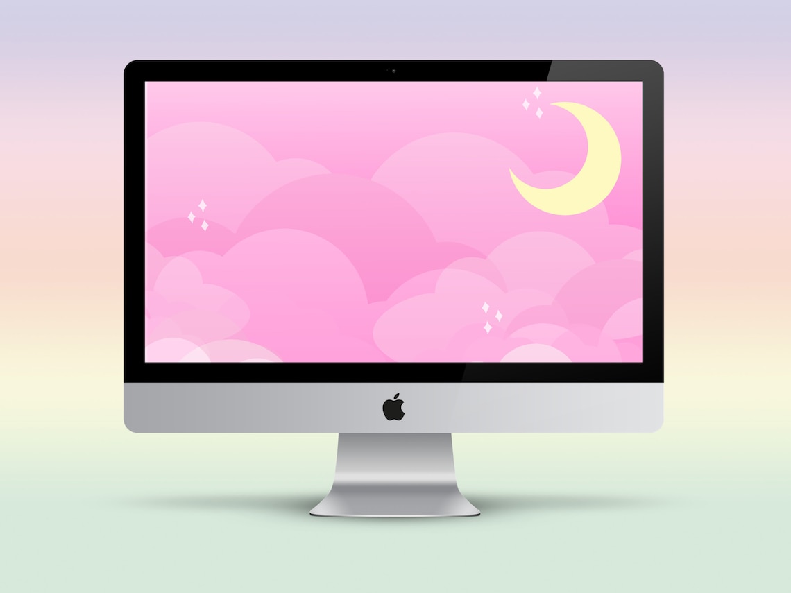 Kawaii Pc Wallpaper Pack Cloud Wallpaper Pack Cute Computer - Etsy