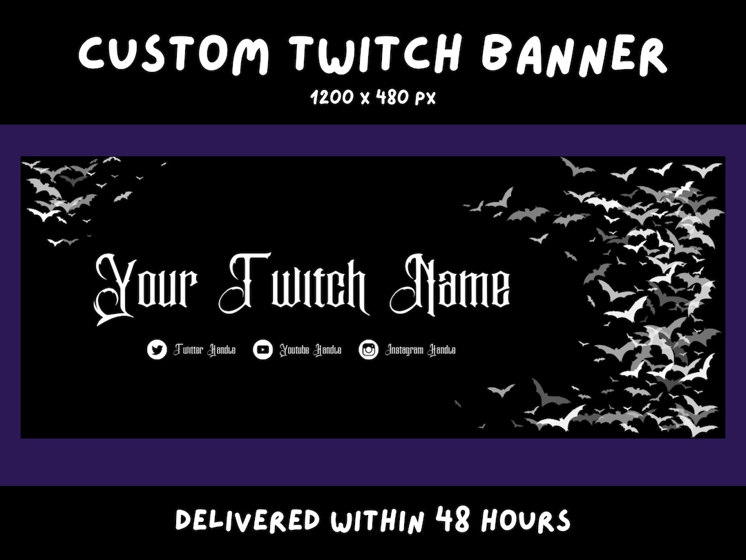 Custom Twitch Banner, Streamer Banner, Stream Header, Twitch Banner, - Etsy