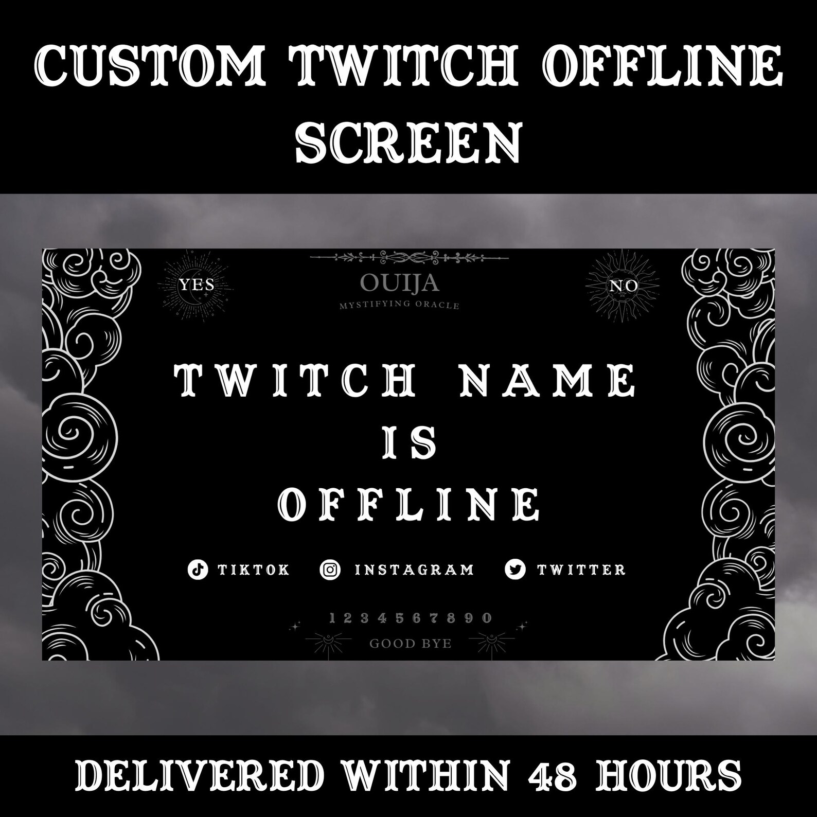 Custom Twitch Offline Screen, Twitch Profile, Custom Twitch Screen ...