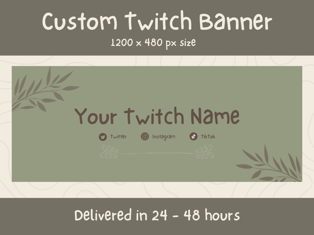 Twitch Banner, Custom Twitch Stream Banner, Twitch Overlay, Banner ...