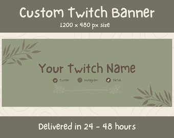 Twitch Banner Commission - Etsy