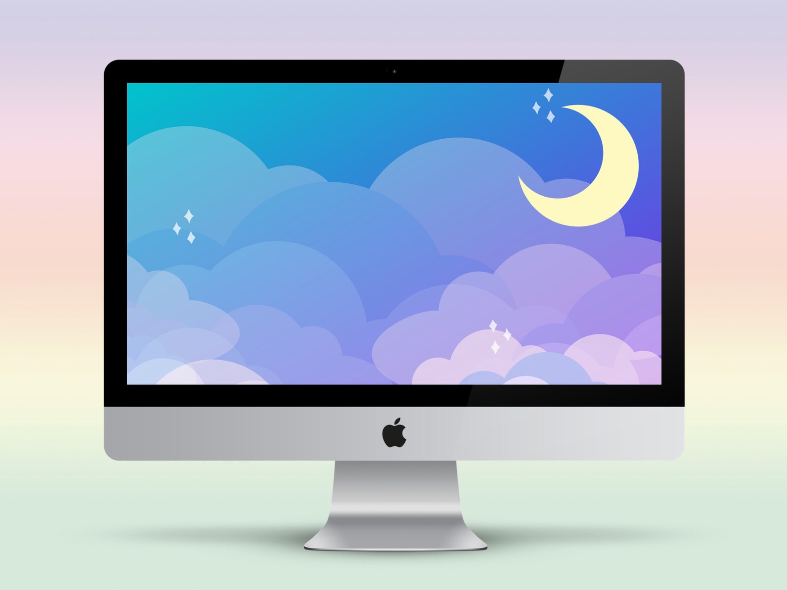 Kawaii Pc Wallpaper Pack Cloud Wallpaper Pack Cute Computer - Etsy