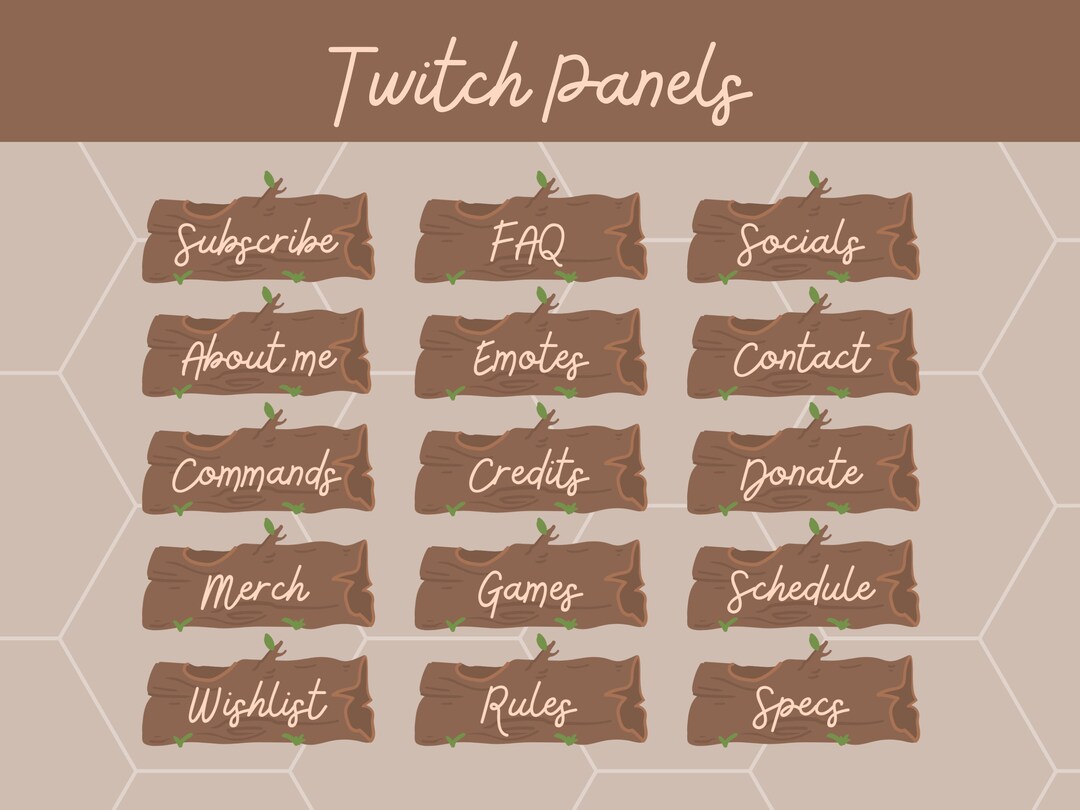 Twitch Panels, Forest Themed Panels, Twitch Profile Panels, About Me ...