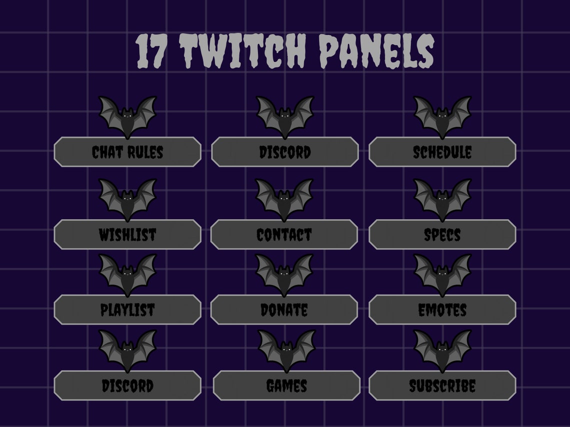 Twitch Panels, Goth Twitch Panels, About Me Panels, Twitch Profile ...